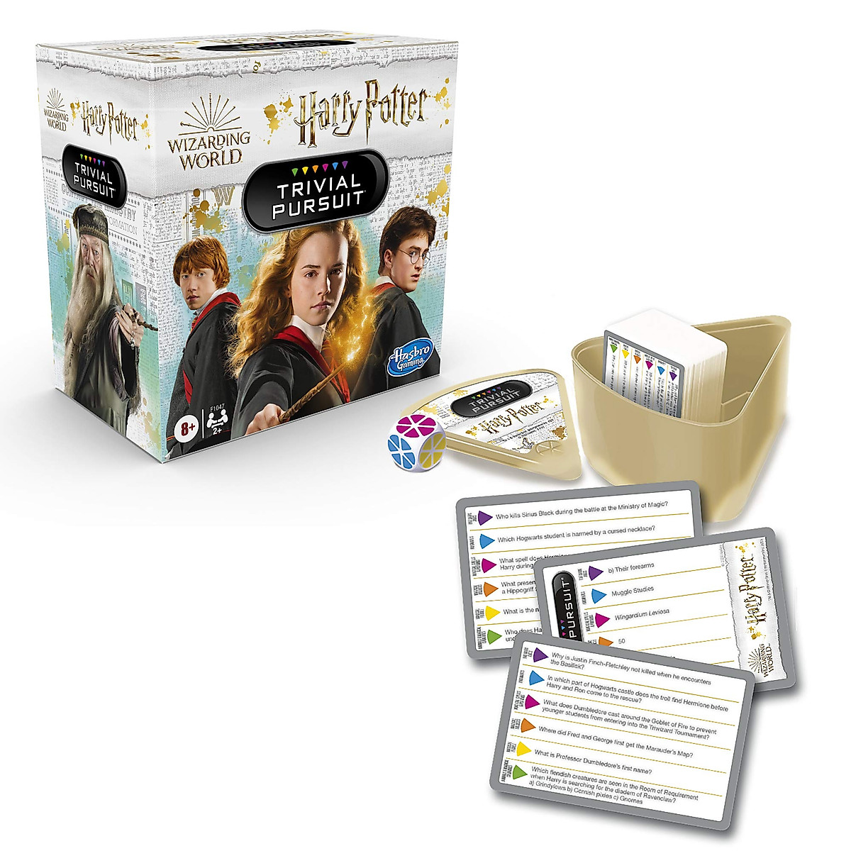 Hasbro Gaming Trivial Pursuit: Wizarding World Harry Potter Edition Compact Trivia Game, 2+ Players, 600 Trivia Questions, 8+ (Amazon Exclusive)