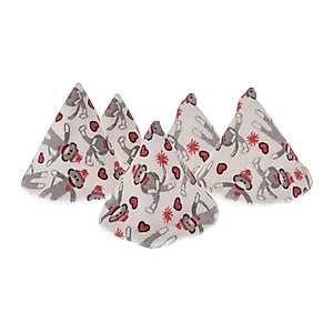 Pee Pee Teepee Sock Monkey White with LAUNDRY bag 5 pieces baby boy pee shield babyboy essentials peepeeeteepee baby boy teepee pee shield pee covers