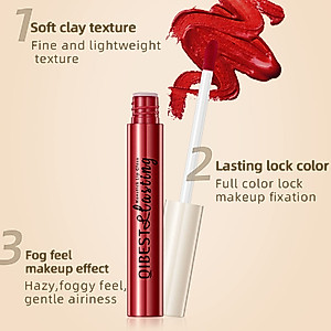 Aseawave Matte Liquid Lipstick Makeup Set, Pigmented Long Lasting Lip Gloss Set, Non-Stick Cup Not Fade Professional Lip Makeup Gift Kit for Women