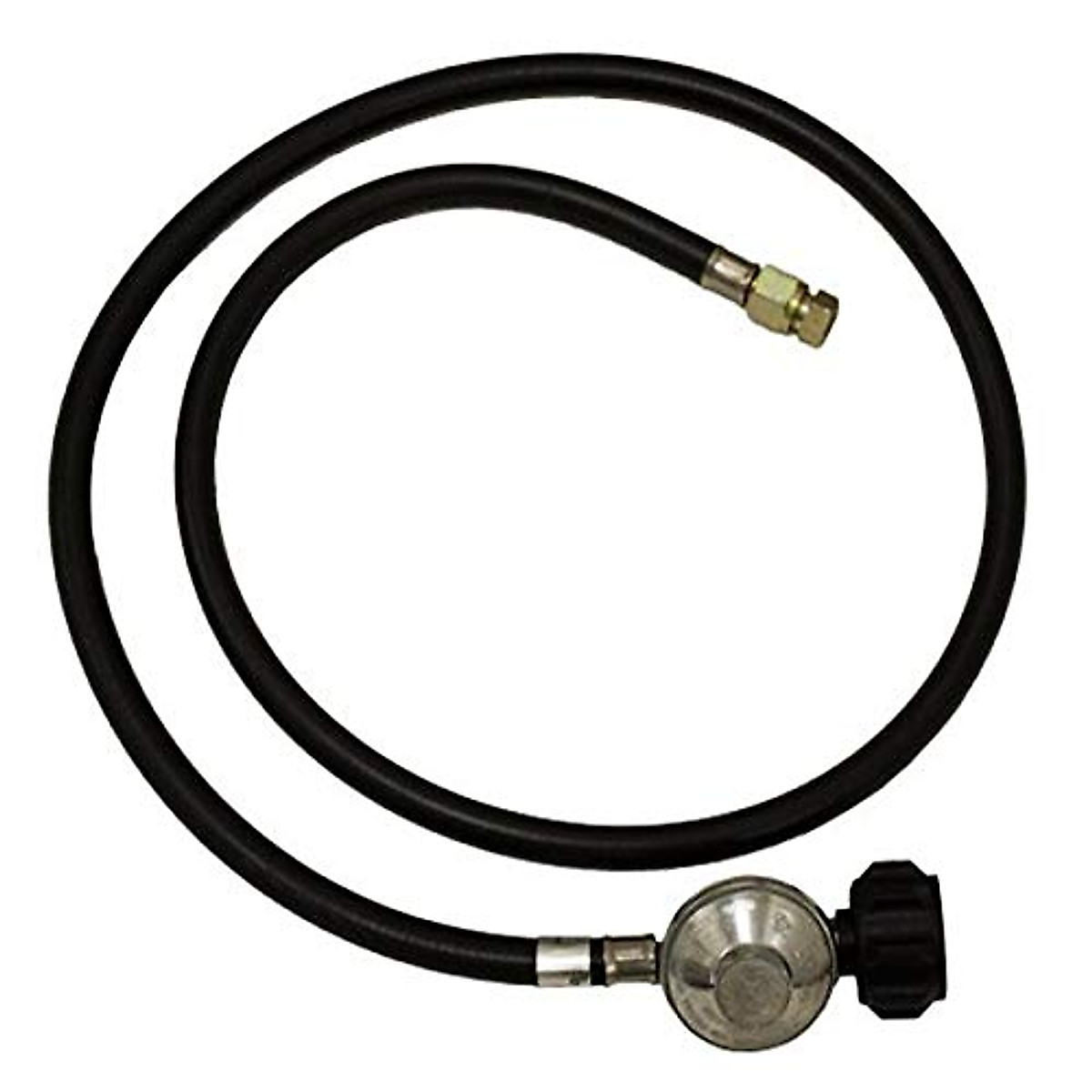 Hiland THP-GSL-REG 3/8 Fitting Gas Supply Line and Regulator for Tall Patio Heater, One Size, Grey