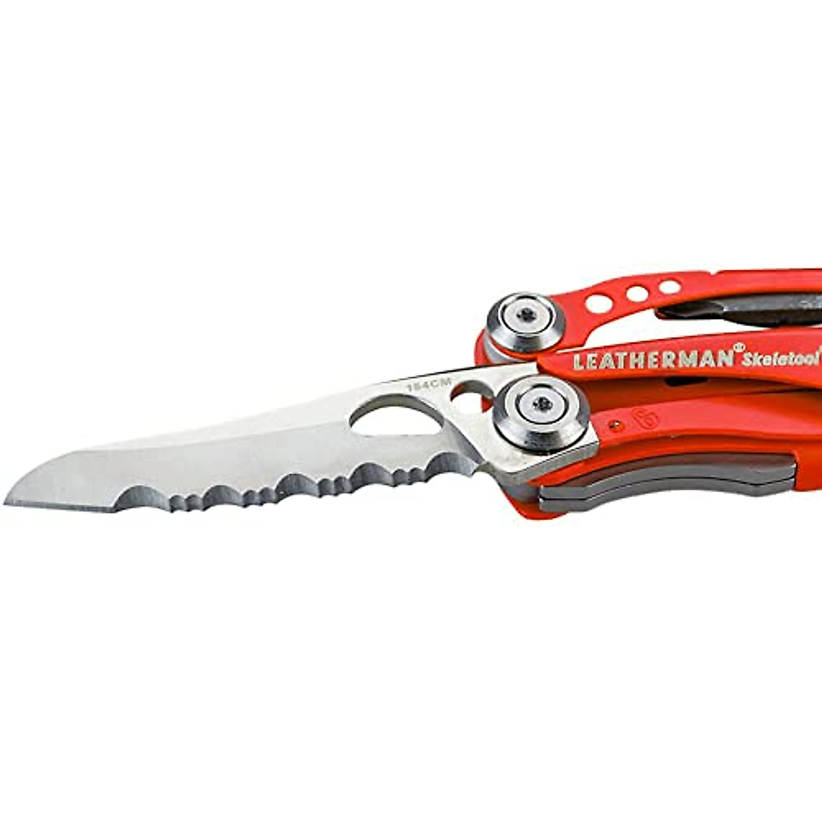 LEATHERMAN, Skeletool RX Multitool with Serrated Knife and Glass Breaker, Red