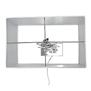 Elegant Designs LT1027-CHR Prismatic Crystal Sequin and Chrome Table Lamp