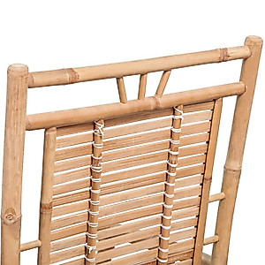 vidaXL Rocking Chair Bamboo Outdoor Patio Garden Porch Deck Seat Armchair