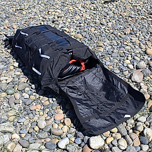 Seamax Foldable Inflatable Boat (Hull) Storage and Carrying Bag, with Sunlitec Fabric, Reflective Handles