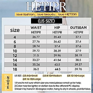 HETIPR Women's Ripped Boyfriend Jeans Mid Rise Loose Fit Distressed Stretchy Denim Pants US Medium, Light Blue