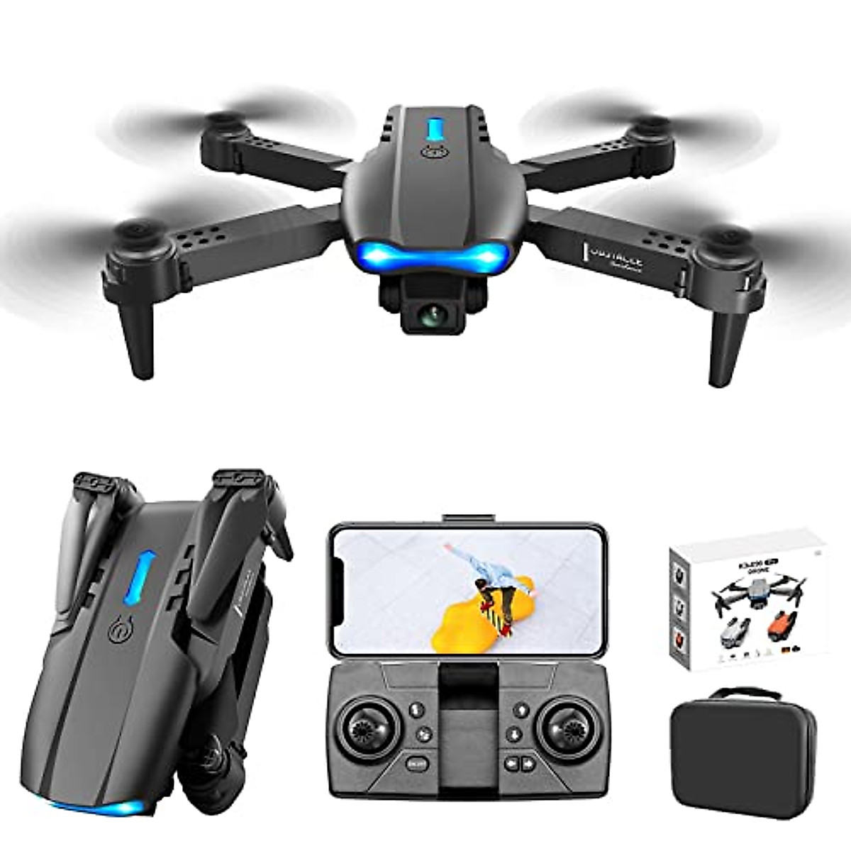 Dual 1080P HD Camera Drone - Altitude Hold Headless Mode, One Key Start Speed Adjustment, Fashion Gifts For Boys Girls