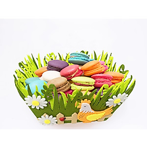 DSJ 1 PCS Felt Storage Basket Fabric Storage Cube Organizer Candy Basket for Party Decorations