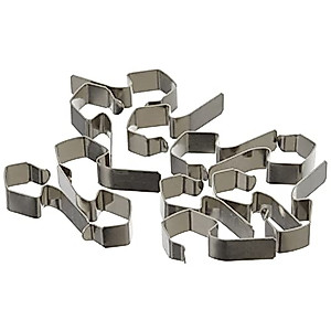 WECK PacknWood Reusable Stainless steel clip Jars| Tulip Jar with Wide Mouth | Recyclable Suitable for Canning and Storage | Eco-Friendly Canning Jar - (L: 1.18inches” W: 0.59inches”) 840 Pcs