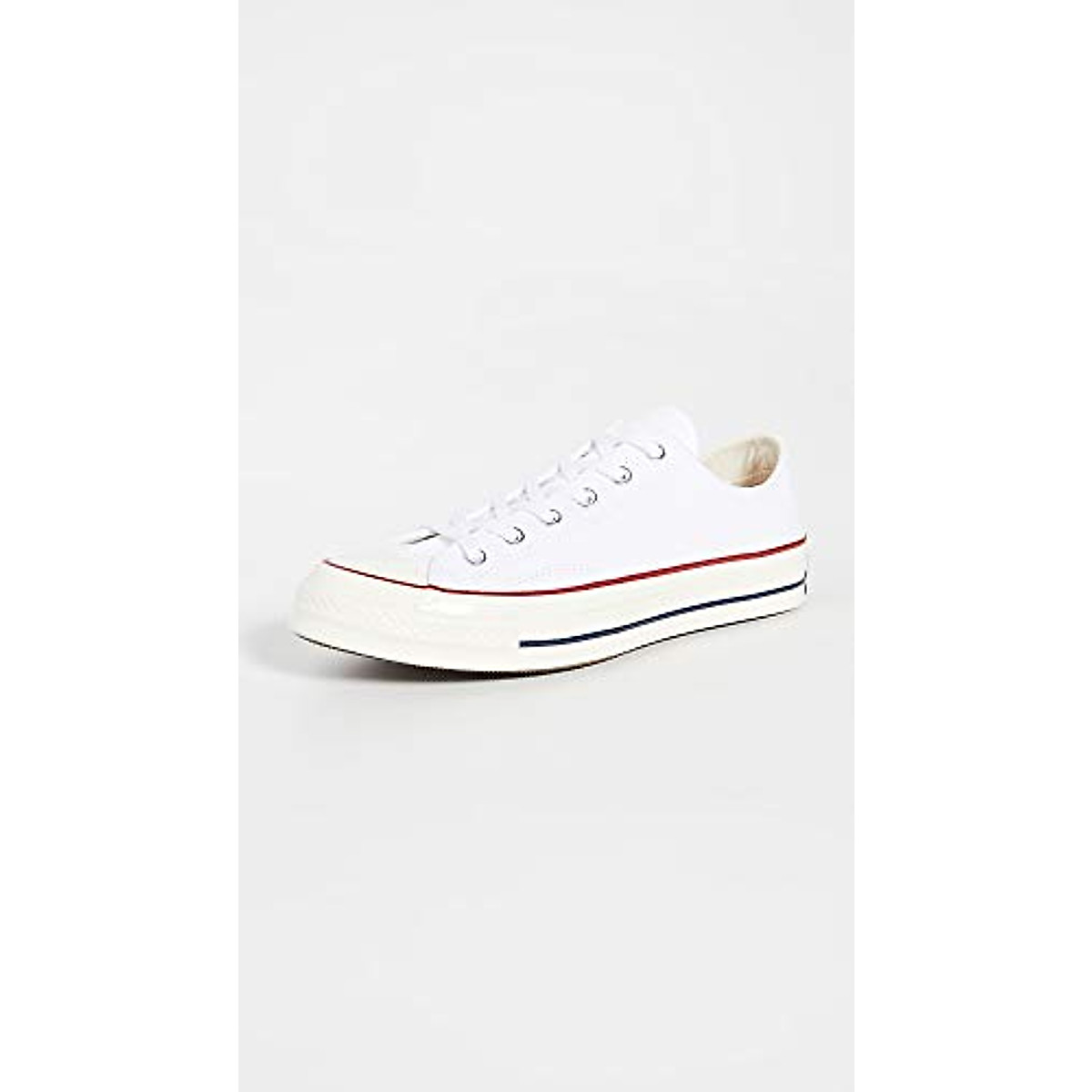 Converse Men's Chuck Taylor '70s Low Top Sneakers, White/Garnet/Egret, 10.5 Medium US