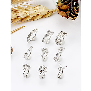 Vsnnsns 20G Nose Rings Hoop Silver Nose Piercing Jewelry Stainless Surgical Steel Daith Rook Cartilage Helix Earrings Hoop Ear Nose Septum Rings Body Piercing Jewelry for Women Men 8mm