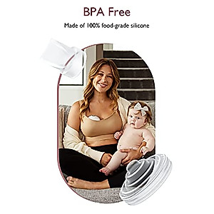 Momcozy Duckbill Valves & Silicone Diaphragm Compatible with Momcozy M5. Original Momcozy M5 Breast Pump Replacement Accessories, 1 Pack