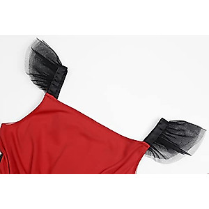 ReliParty Ladybug Dress for Girls with Mask and Bag Costume for Kids Dress Up Costume Birthday Halloween Christmas,2T-3T/100