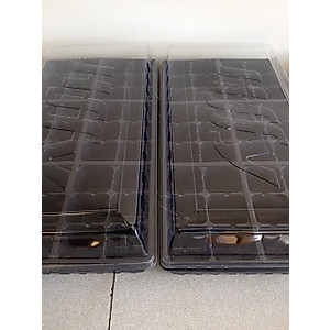 Seed Germination Kit, 2 Seed Trays, 72 Large Cells, 2 Dome Lids