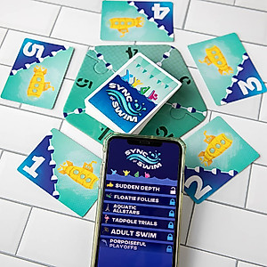 Sync or Swim, Fast and Fun Game, Strategic Card Game, Friendly Party Game, Fun Game for Teens & Adults, Cooperative Game, Endless Replayability