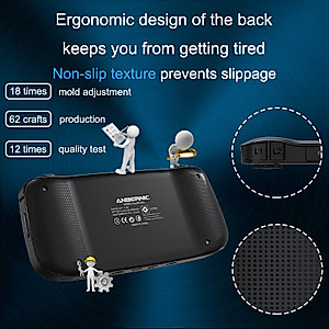 RG503 Handheld Game Console , 4.95 Inch OLED Screen RK3566 Chip Linux System Support 5G WiFi Bluetooth 4.2 Built-in 64G SD Card 4193 Games(Black)