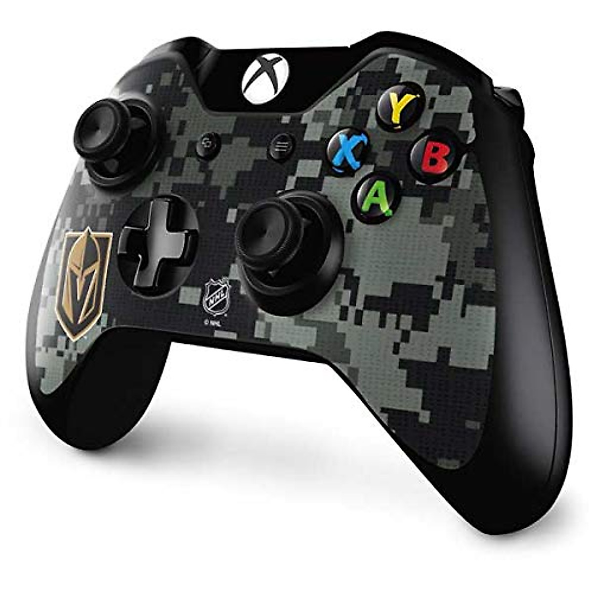 Skinit Decal Gaming Skin Compatible with Xbox One Controller - Officially Licensed NHL Vegas Golden Knights Camo Design
