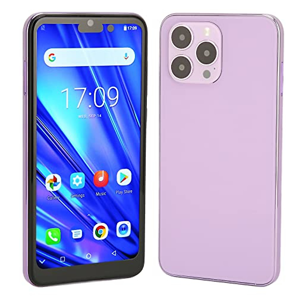 IP14 Pro Smartphone, 6.1in 4GB RAM 32GB ROM Unlocked Smartphone Ultrathin Face Recognition Dual Card Dual Standby Cellphone, Great Gifts for Parents ()