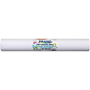 Prang (Formerly Art Street) Art & Easel Roll, White, 18" x 75', 1 Roll
