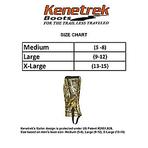 Kenetrek Hunting Gaiter, Loden Green, Large