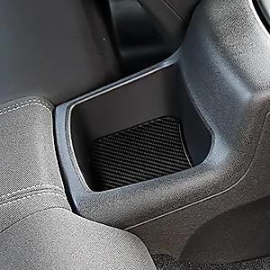 Car Rear Seat Storage Box Mat Sticker Decal Carbon Fiber Interior Trim Cover for Chevrolet Camaro ZL1 2016 2017 2018 2019 2020 2021 2022 2023 Accessories