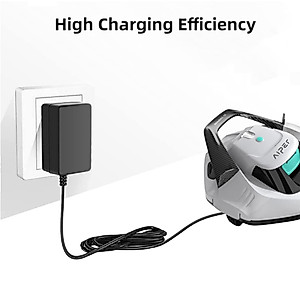 Hustery 12.6V 2-Prong AC/DC Adapter Compatible with Aiper Seagull 800 800B SE Cordless Robotic Pool Cleaner Lithium Ion Battery 12.6VDC 1.8A DC12.6V 1800mA Power Supply Cord Cable Wall Charger PSU