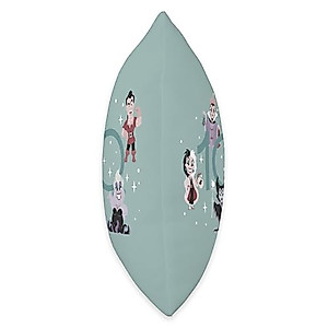 Disney 100 Villains 100th Anniversary Muted Cute D100 Throw Pillow, 16x16, Multicolor