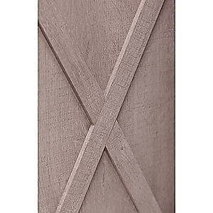 Bush Furniture Key West Collection 54W Single Pedestal Desk in Washed Gray