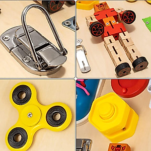 NILUTO Montessori Busy Board for Toddlers 20-in-1 Large Busy Board for 1 2 3 4 Year Old Busy Board Toys Learn to Dress Toys for 3 Yeas Kids Learning Toy for Kids Busy Board