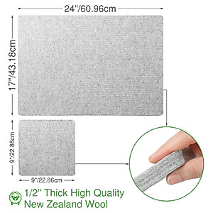 Wool Pressing Mat for Quilting, Wool Ironing Mat for Quilters, Iron Mat for Table Top Ironing Board Tabletop, Quilting Supplies, Sewing Supplies Notions, Sewing Accessories and Supplies, Ironing Pad