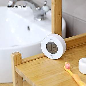 Mooas Dial Cooking Timer, Count Up/Countdown Digital Timer, Kitchen Timer, Loud Alarm, Big Digits, Magnetic Timer, Ideal for Cooking, Studying, Exercising, Working