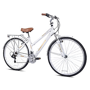 Kent International Springdale Hybrid Bicycle, White, 29 inch