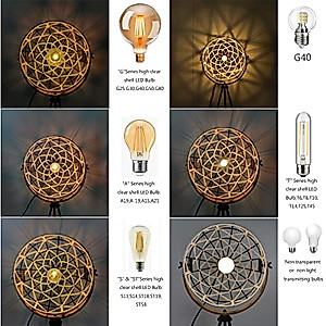 Floor lamps boho chic decor for living room,farmhouse adjustable Metal tripod Standing Tall lamp/Table Lamp,handmade rattan Lampshade Floor Lights bright lighting for Bedroom games Room Office