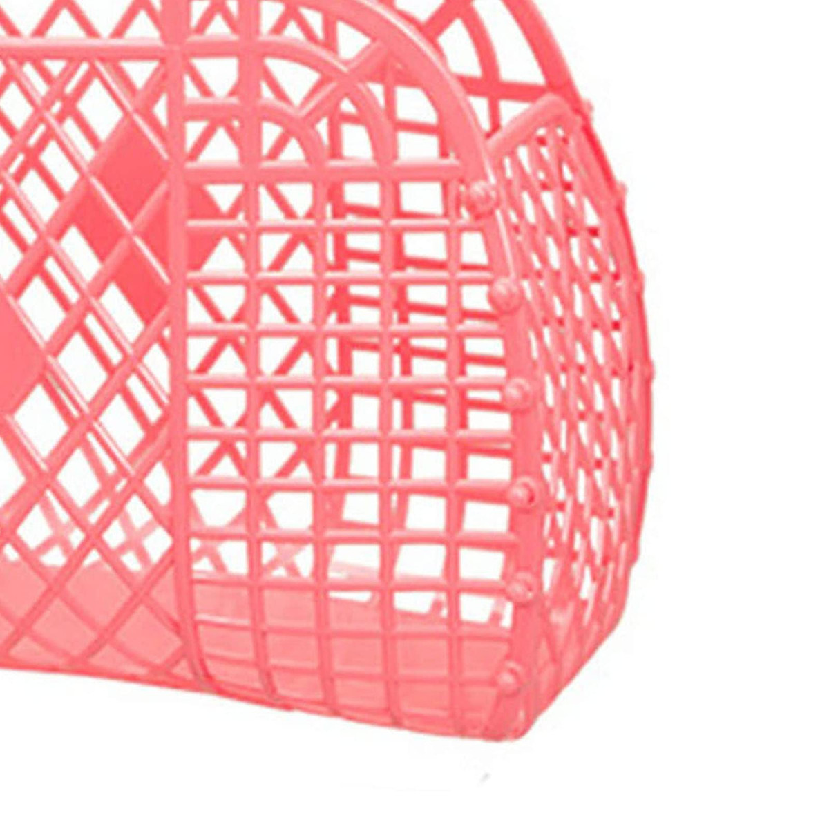 WOHPNLE Shower Caddy Portable, Foldable Plastic Shower Caddy Hollow Basket with Handle Reusable Bathroom Caddy Portable Multifunctional Shower Basket(Red)