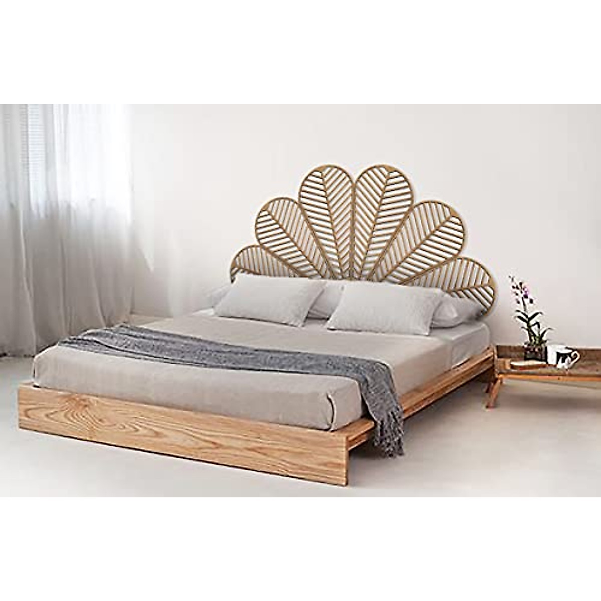 Wooden Art Headbord - All sizes - Natural Wood - Handmade - Home Decor - Bed Board - Bed Frame - Arch Headbord (USA - Olimp. Queen 167 x 83,5 cm (65.74" x 32.87"))