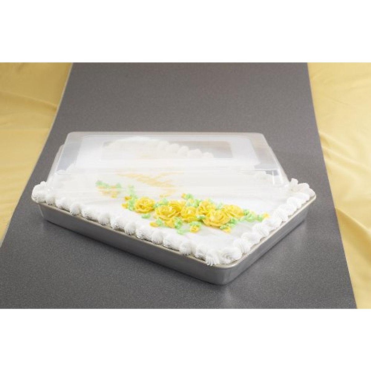 Nordic Ware Natural High Sided Sheet Cake Pan, Silver