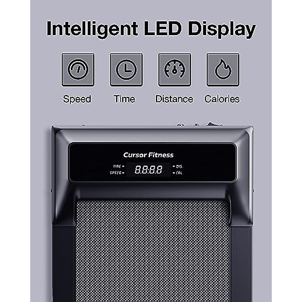 CURSOR FITNESS Under Desk Treadmill, 2 in 1 Walking Pad, 2.5 HP Quiet Brushless, 265 LBS Capacity for Home and Office Workout