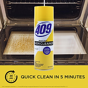 409 Heavy Duty Spray-On Oven Cleaner, Cuts Through Grease & Grime on Contact, A Powerful Clean You Can Trust, Lemon Scent, 14.5 Oz | Grill Cleaner, Stove Top Cleaner
