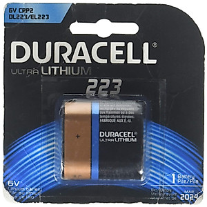 Duracell DL223ABPK Ultra High Power Lithium Battery, 223, 6V, 1/EA