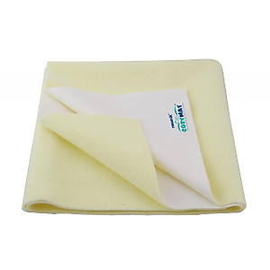 Newnik Waterproof, Breathable, Reusable Mat/Underpad/Absorbent Sheets/Mattress Protector (Size: 70 x 50 Centimeter, Yellow)