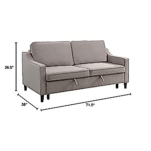 Lexicon Maston Convertible Studio Sofa Bed, Cobblestone