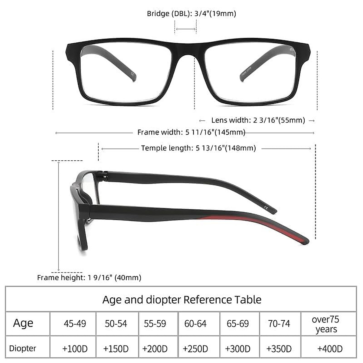 JAWSOCK 4 Pack Reading Glasses Blue Light Blocking for Men Women,Rectangular Frame Computer Readers with Spring Hinge,Anti Eyestrain/UV Ray Eyeglasses (1.0x)