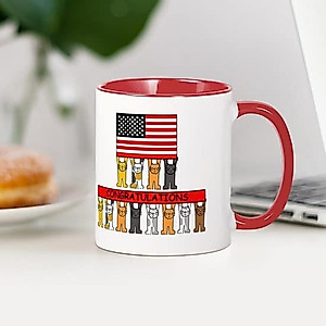 CafePress USA Citizenship Congratulations. Mug Ceramic Coffee Mug, Tea Cup 11 oz