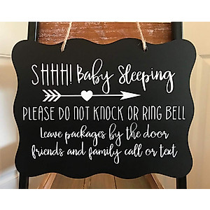 Shhh! Sleeping Baby Sign-Baby Sleeping Sign-Sleeping Baby Sign-No Soliciting Sign