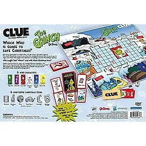 USAOPOLY CLUE: How The Grinch Stole Christmas | Solve The Mystery in This Clue Game