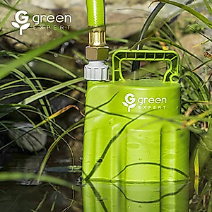 Water Draining Kit by Green Expert, 1/4HP Sump Pump with 25FT Garden Hose, Max 1600GPH High Performance for Quickly Water Removal in Pools Hot Tub Spas Garden Pond Flooded House