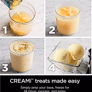 GHQYP Creami Deluxe Pints, for Creami Ninja Ice Cream Containers, Creami Containers Safe and Leak Proof Compatible NC301 NC300 NC299AMZ Series Ice Cream Maker,Green-2PCS