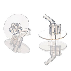 Replacement Straws for Thermos Funtainer 12 Ounce Bottle(F401), 8 Sets(8 pcs Silicone Sipper Straws, 8 pcs Silicone Straw stems and 2pcs Straw Cleaning Brushes)