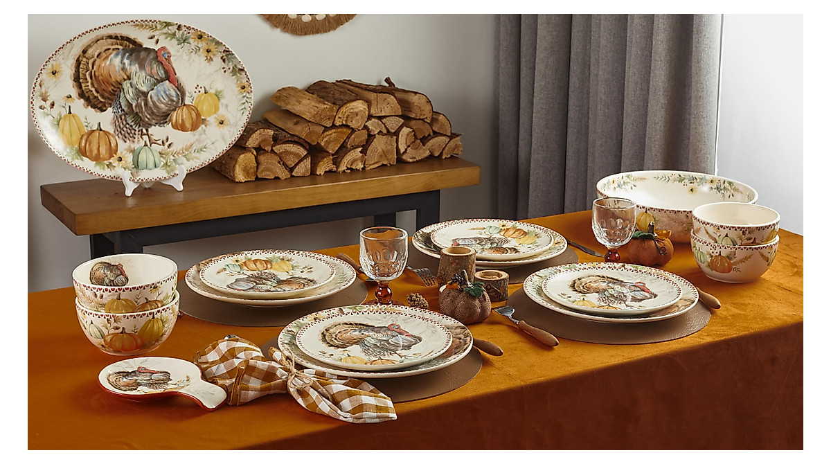 Bico Blessing 26oz Ceramic Bowls Set of 4 - Premium Quality