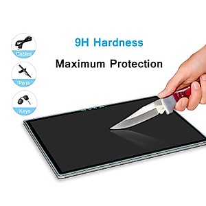 Adeway Microsoft Surface Book 2/1 Screen Protector 13.5 Inch, High Sensivity, Anti Fingerprint, Tempered Glass Screen Protector for Surface Book (2017/2018 Models) (2 Pack)