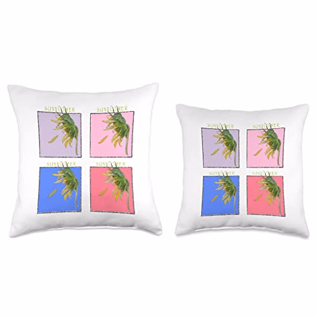 O G collections Sunflower (Multi) Throw Pillow, 16x16, Multicolor